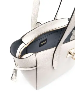 Furla Net Leather Tote Bag - White