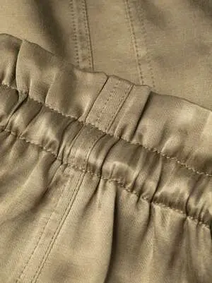 GANNI Tapered Cargo Trousers - Green