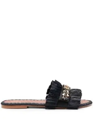 DE SIENA Semira Bead-embellished Slides