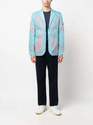 POST ARCHIVE FACTION Semi-sheer Notched-lapels Jacket