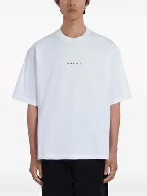Marni Logo-print Cotton T-shirt - White