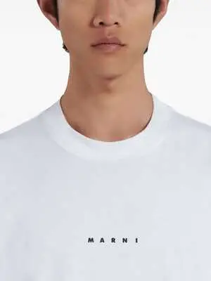 Marni Logo-print Cotton T-shirt - White