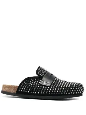 JW Anderson Crystal-embellished Mules - Black