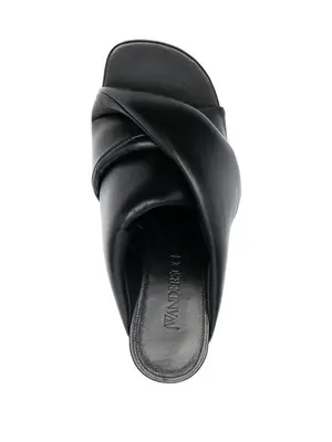 JW Anderson Chain Heel Sandals - Black