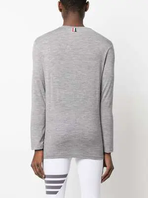 Thom Browne Round-neck Knit Jumper - Grey