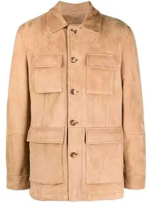 Brunello Cucinelli Button-down Suede Jacket