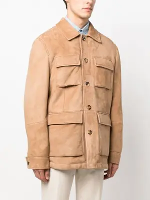 Brunello Cucinelli Button-down Suede Jacket