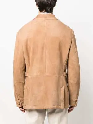 Brunello Cucinelli Button-down Suede Jacket