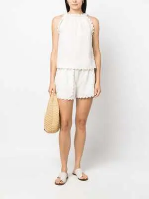 Ulla Johnson Nellie Embroidered Shorts