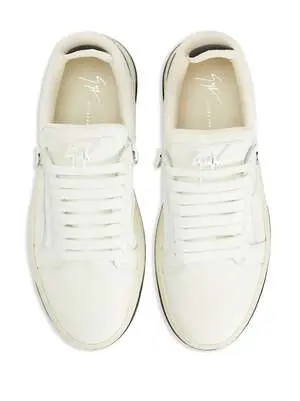 GIUSEPPE ZANOTTI Double-zip Low-top Sneakers - White