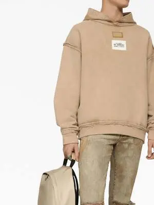 Dolce & Gabbana Logo-patch Long-sleeved Hoodie