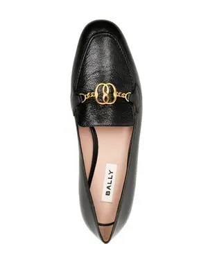 Bally O'brien Embellished Leather Loafers - Black
