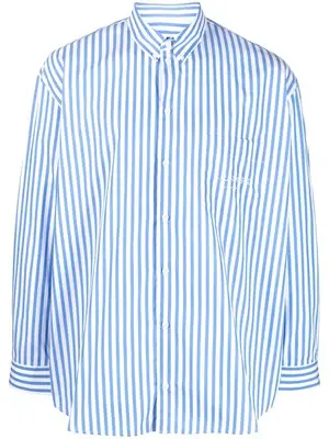 SPORTY & RICH Striped Poplin Shirt