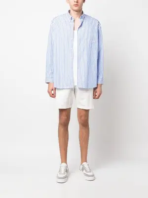 SPORTY & RICH Striped Poplin Shirt