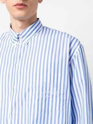 SPORTY & RICH Striped Poplin Shirt