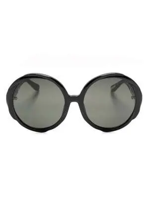 Linda Farrow Otavia Oversize Frame Sunglasses - Black