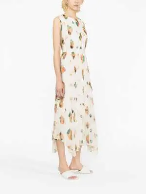 Ulla Johnson Sarai Shibori-print Silk Midi Dress