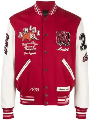Amiri Logo-patch Varsity Jacket