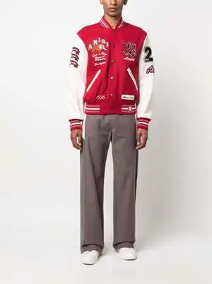 Amiri Logo-patch Varsity Jacket