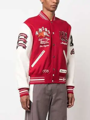 Amiri Logo-patch Varsity Jacket