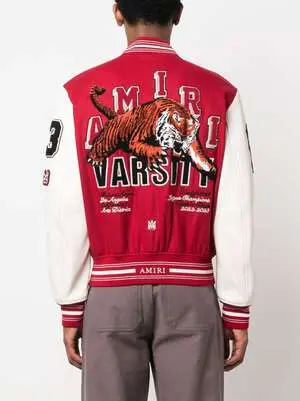 Amiri Logo-patch Varsity Jacket