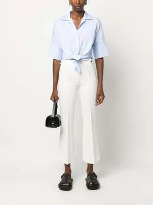 CALLAS MILANO Lola High-waisted Flared Trousers - White