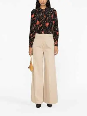 Ulla Johnson Philipa Floral-print Blouse - Black