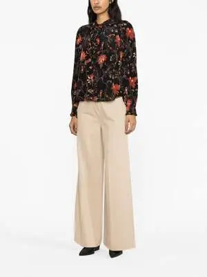 Ulla Johnson Philipa Floral-print Blouse - Black