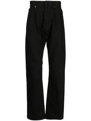 Fear Of God High-waisted Straight-leg Jeans - Black