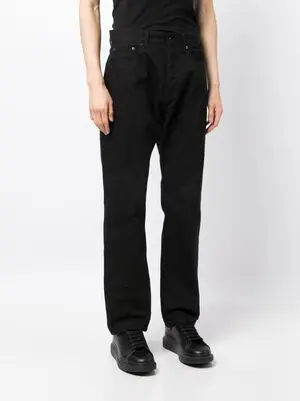 Fear Of God High-waisted Straight-leg Jeans - Black