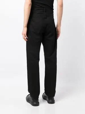 Fear Of God High-waisted Straight-leg Jeans - Black