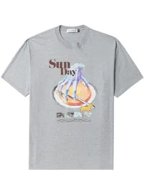 Undercover Graphic-print Cotton T-shirt - Grey