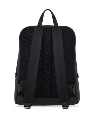 FERRAGAMO Embossed-logo Leather Backpack - Black