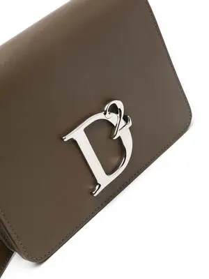 Dsquared2 Logo-plaque Leather Crossbody Bag - Green