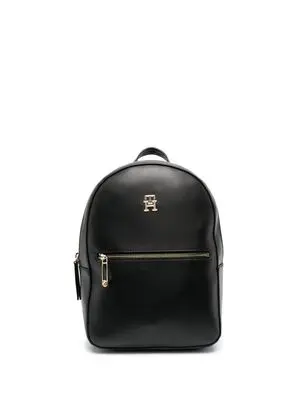 Tommy Hilfiger Logo-plaque Backpack - Black