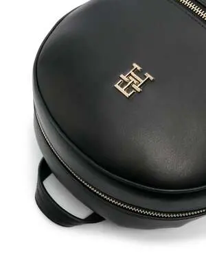 Tommy Hilfiger Logo-plaque Backpack - Black