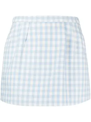 Red Valentino Gingham-check Mini Skort