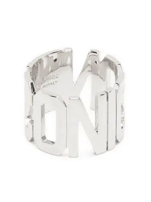 Dsquared2 Sculpted Logo Ring - Silver