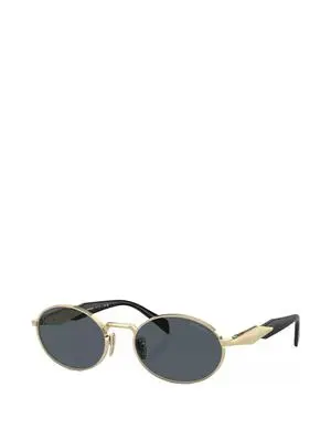 Prada Oval-frame Sunglasses - Gold