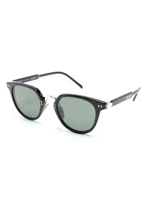 Prada Round-frame Tinted Sunglasses