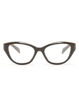 Prada Cat-eye Frame Glasses - Brown