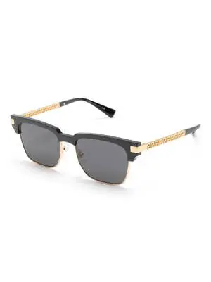 Versace Logo Square Frame Sunglasses