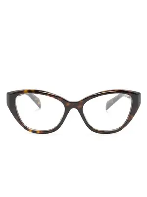 Prada Cat-eye Frame Glasses - Brown