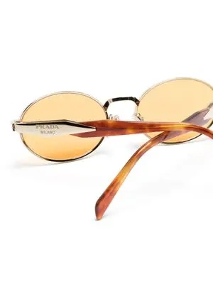 Prada Round-frame Tinted Sunglasses