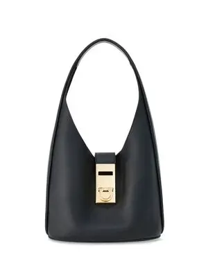 FERRAGAMO Medium Gancini-buckle Leather Hobo Bag
