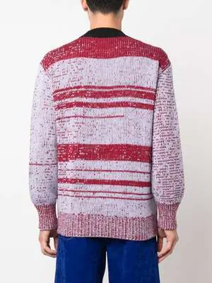 Marni Intarsia-knit Logo Virgin Wool Sweater
