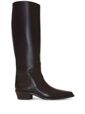 Proenza Schouler Bronco Leather Tall Boots