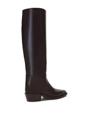 Proenza Schouler Bronco Leather Tall Boots