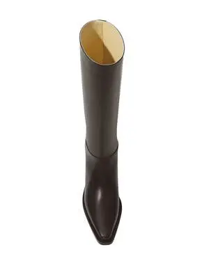 Proenza Schouler Bronco Leather Tall Boots