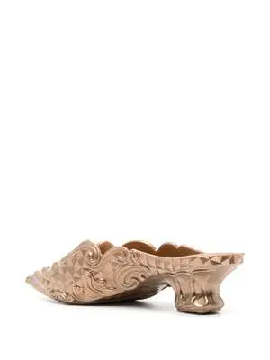 Y/Project X Melissa Court Mules - Gold - 15% Off | Editorialist